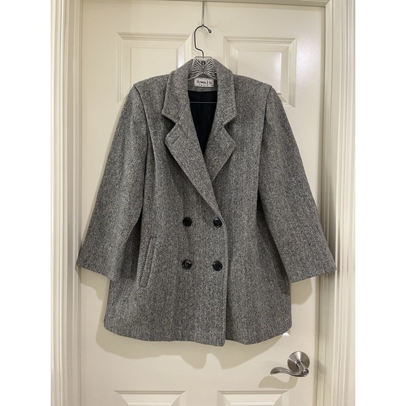 Herman Kay | Jackets & Coats | Vtg Herman Kay Women Wool Blend Coat ...